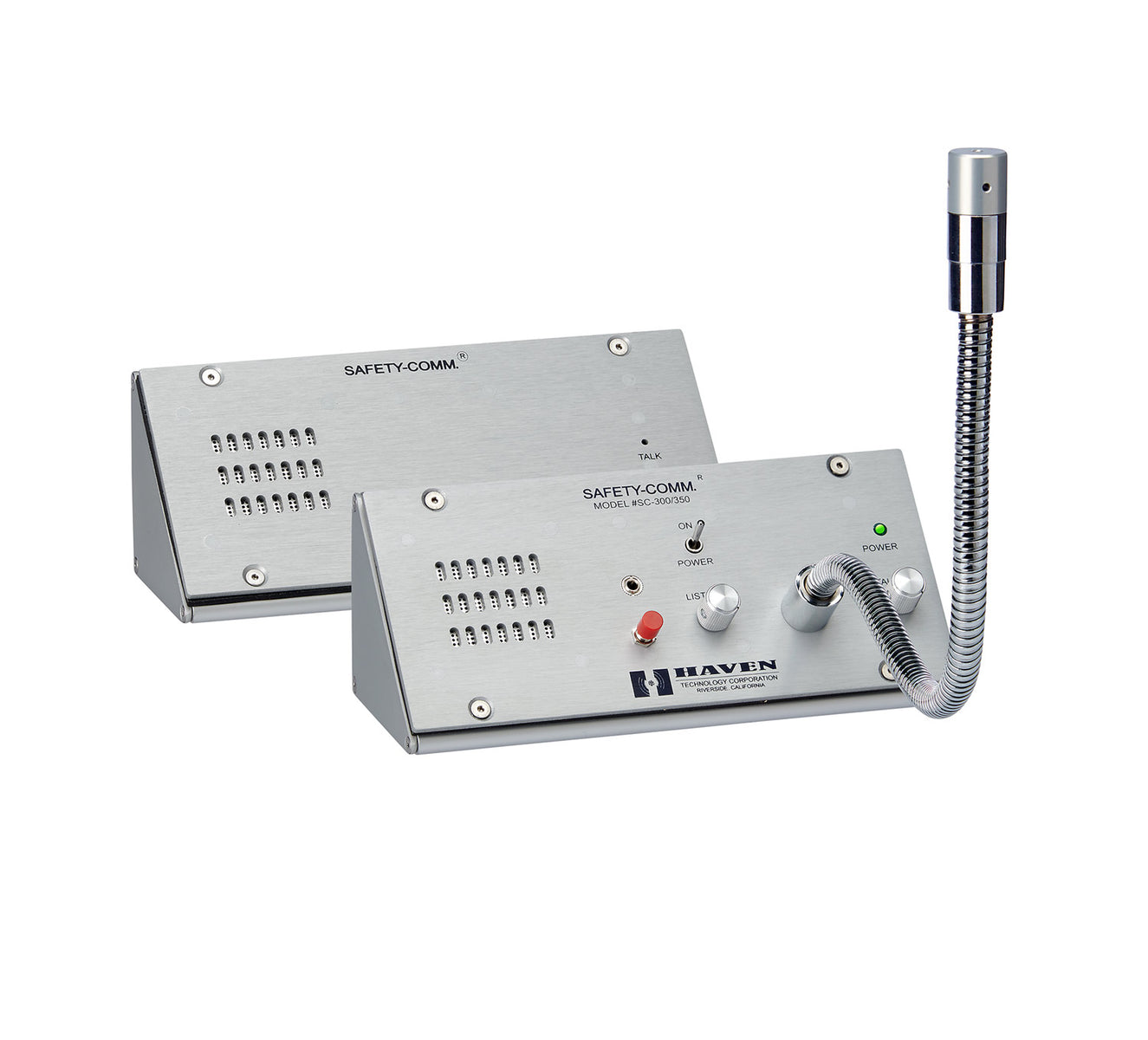 Safety-Comm SC-300 Amplified Window Intercom. Window Hole Not Required